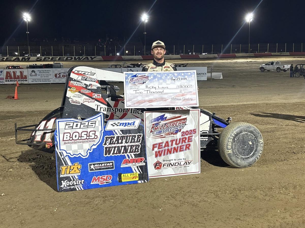 Ricky Lewis Victorious in POWRi BOSS at Millstream Speedway