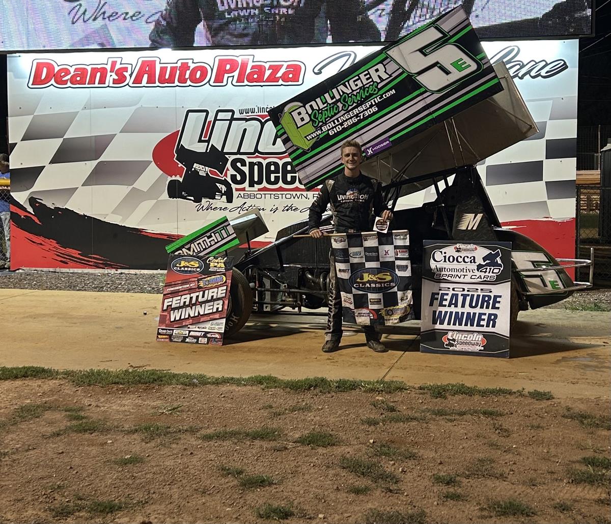 BOLLINGER DECLARED WINNER AFTER WILD FINISH AT LINCOLN SPEEDWAY; Kepner ...