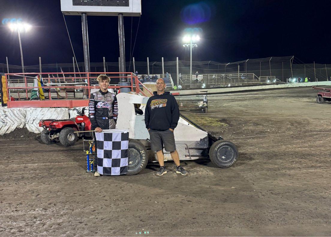 Jakeb Boxell Earns Win in POWRi IMRA Victory at Macon Speedway