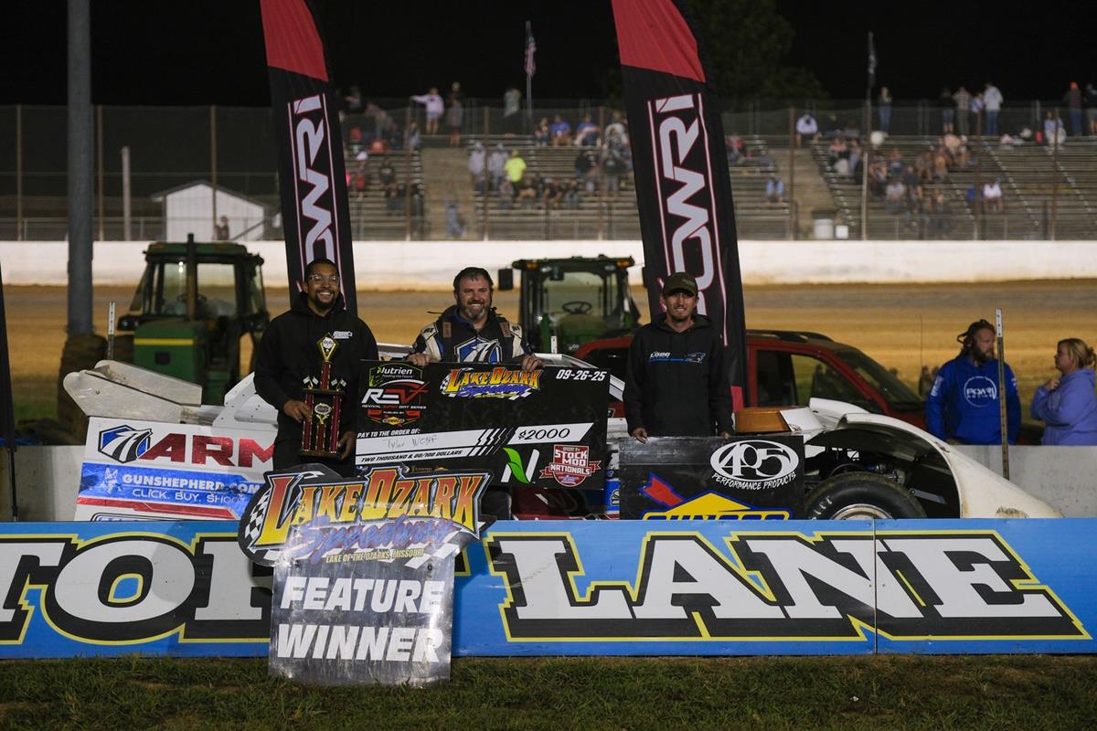 Tyler Wolff and Kylan Garner take Checkers at Lake Ozark Speedway's ...