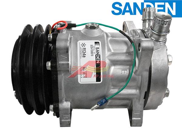 AP Air Inc - OE Sanden Compressor SD7H15 - 132mm, 2 Groove Clutch 24V