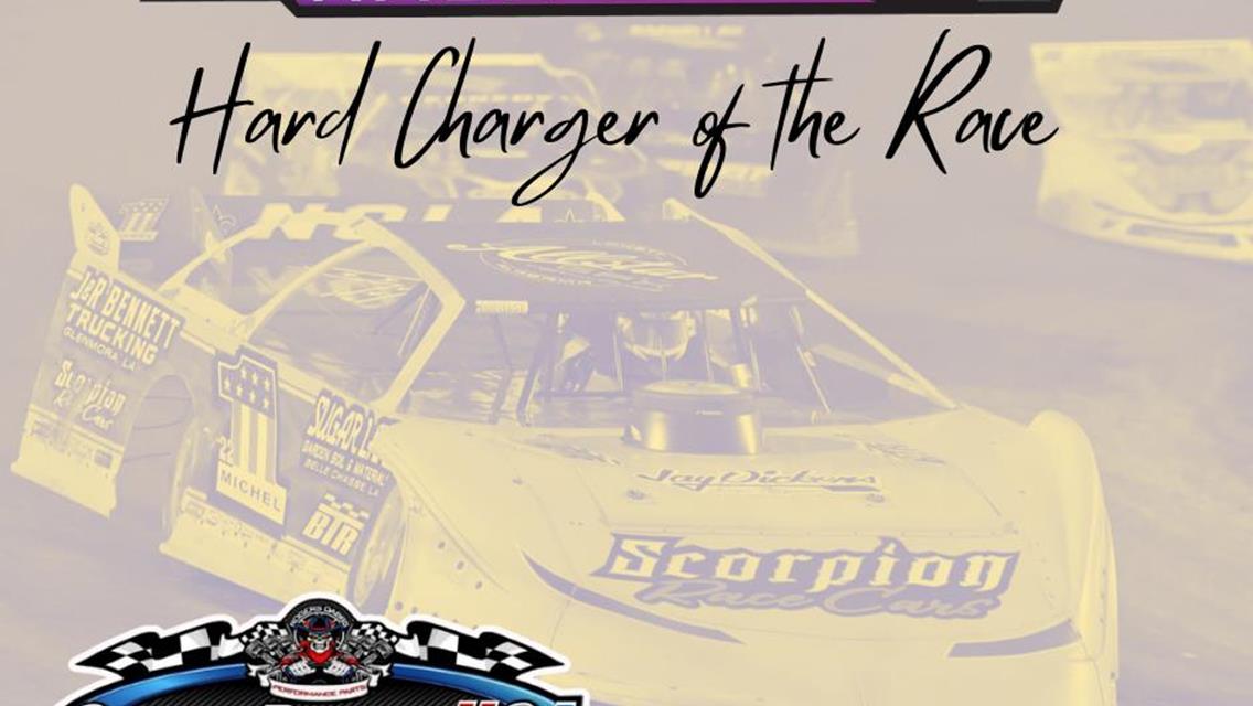 Scorpion Race Cars to sponsor the Hard Charger of the Race in 2025!